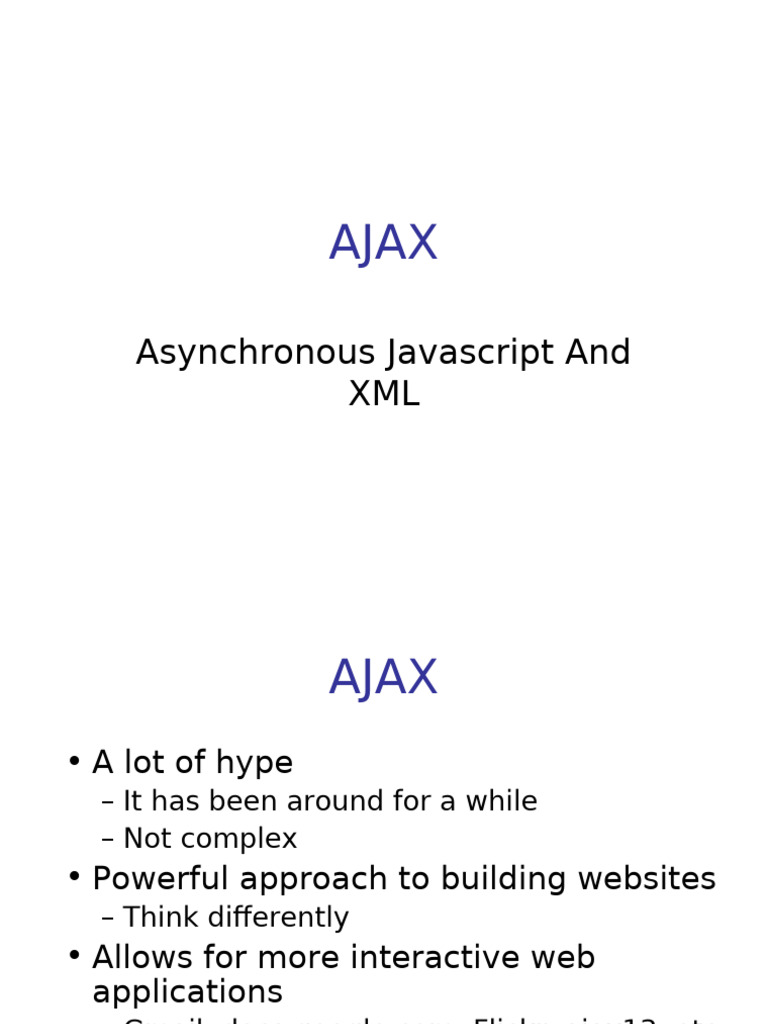Ajax | PDF