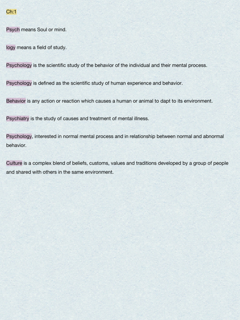 All Psychology Terminology | PDF