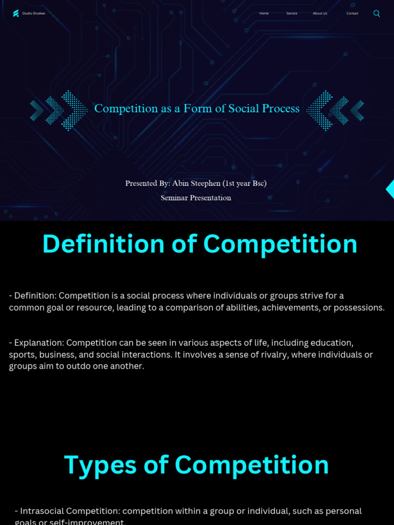 Competition As A Form of Social Process | PDF