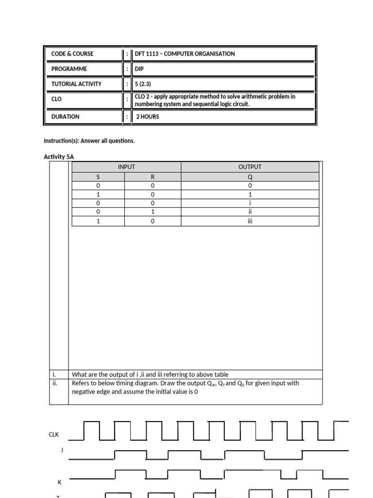 Tutorial Exercise 5 Topic 2 | PDF Tutorial Exercise 5 Topic 2 | PDF
