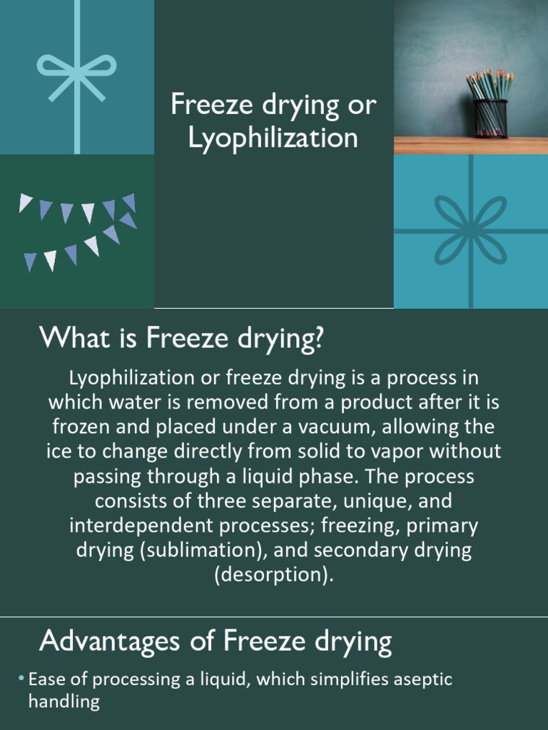 Lyophilization or Freeze Drying | PDF