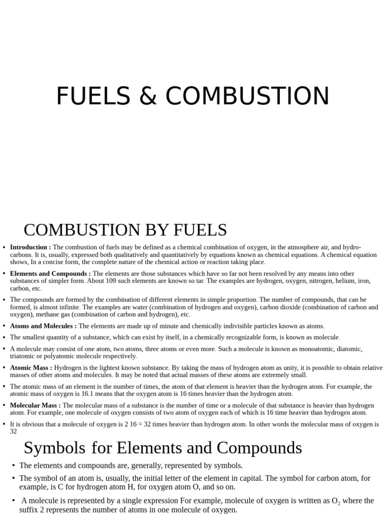Fuels & Combustion | PDF