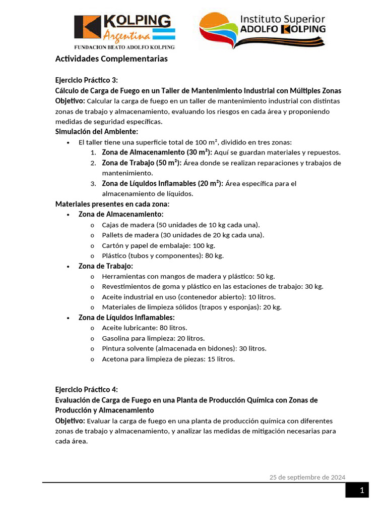 Actividades Complementarias | PDF