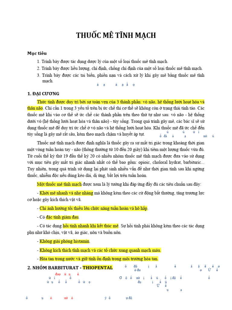 LEC11.1.S3.6.MD Thuốc Mê Tĩnh Mạch | PDF
