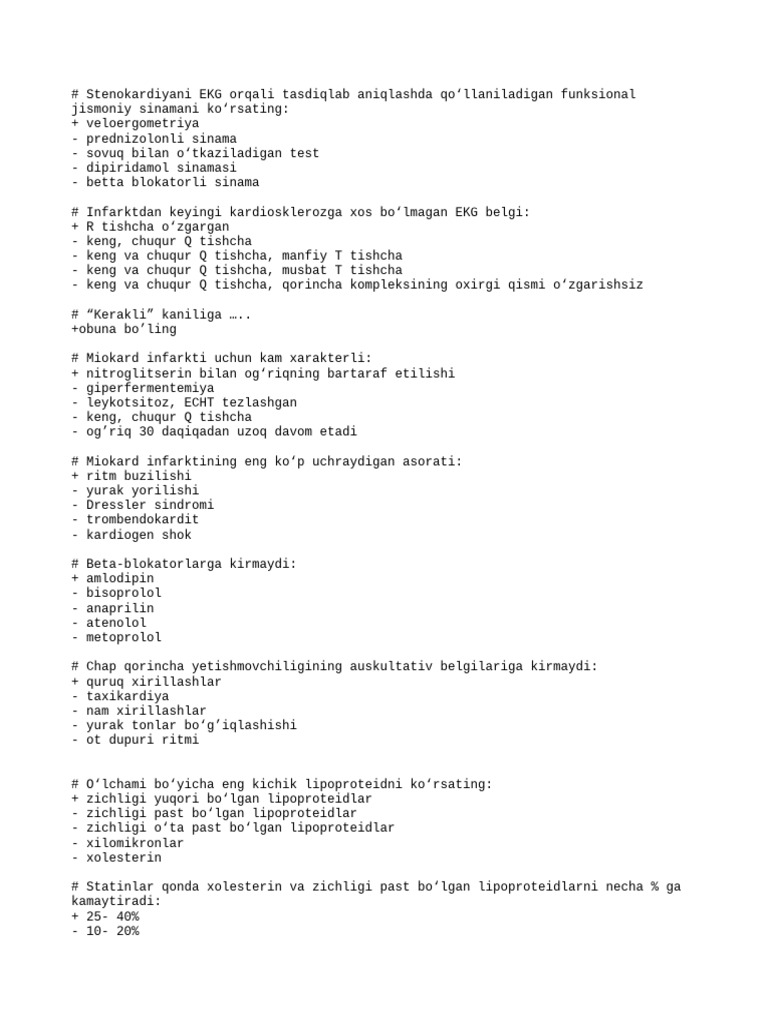 Ichki - Kasalliklar Oraliq | PDF
