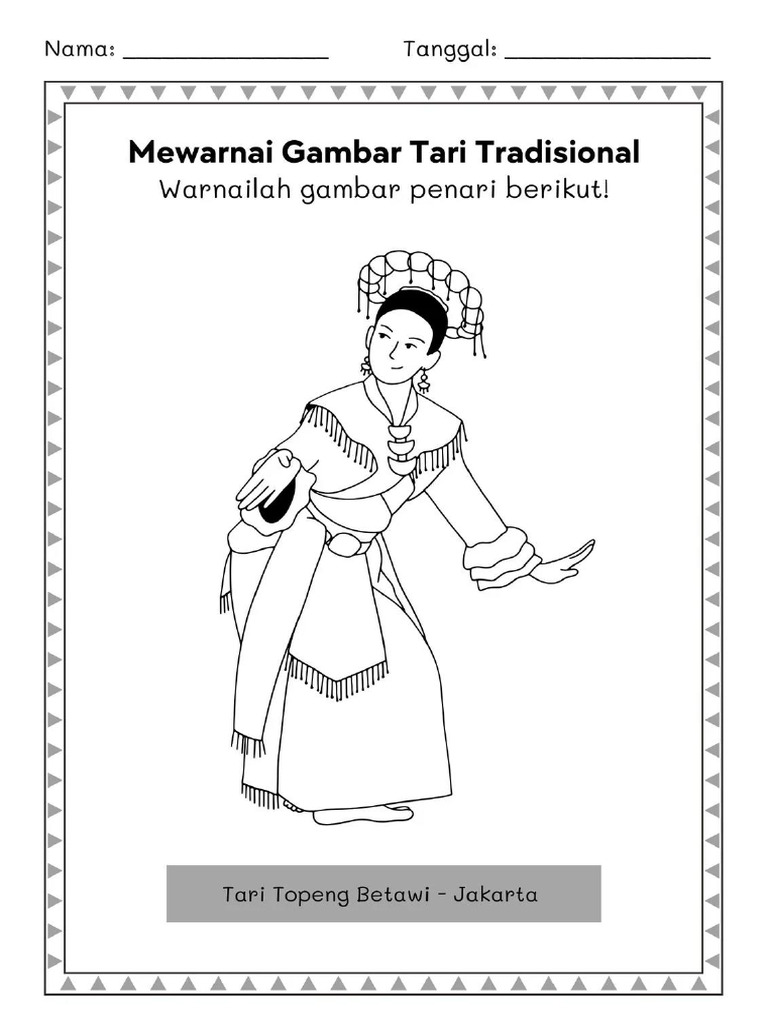 Mewarnai Penari Betawi SBK Kelas 7 | PDF