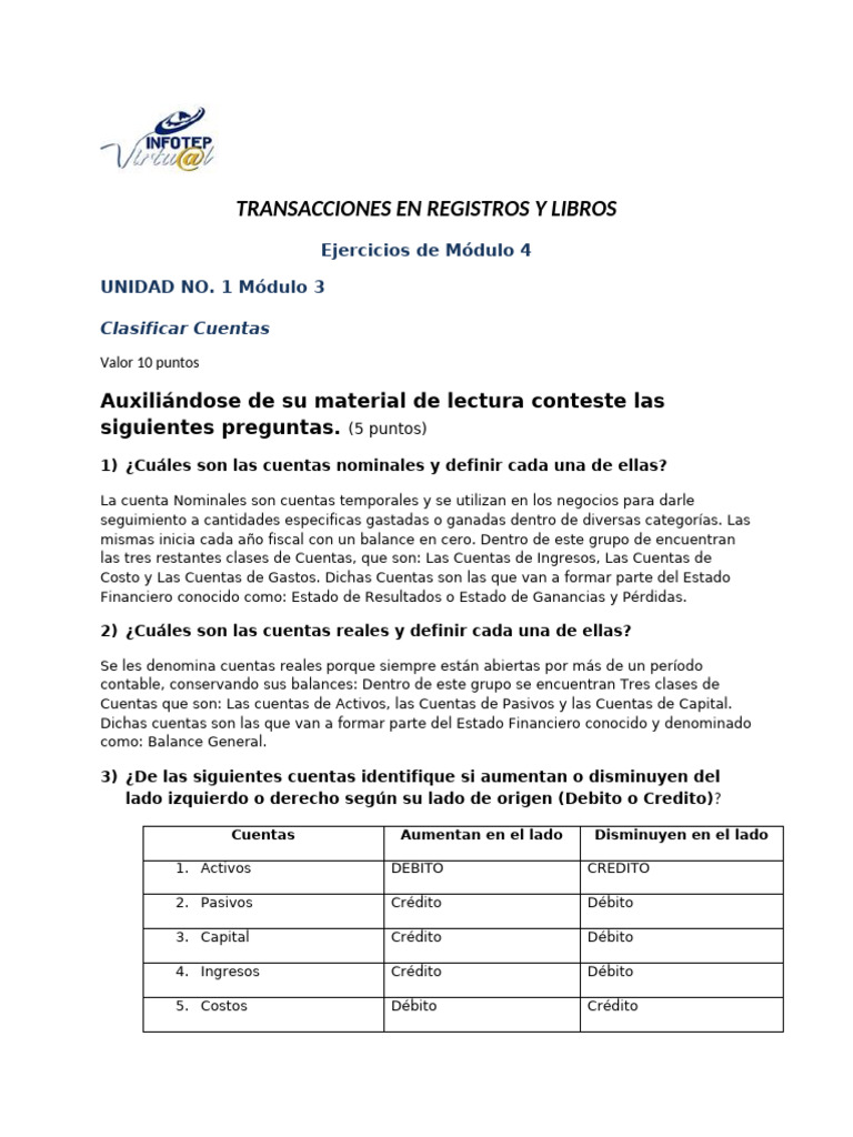 Actividad No. 2 Unidad 1 Modulo 3 | PDF