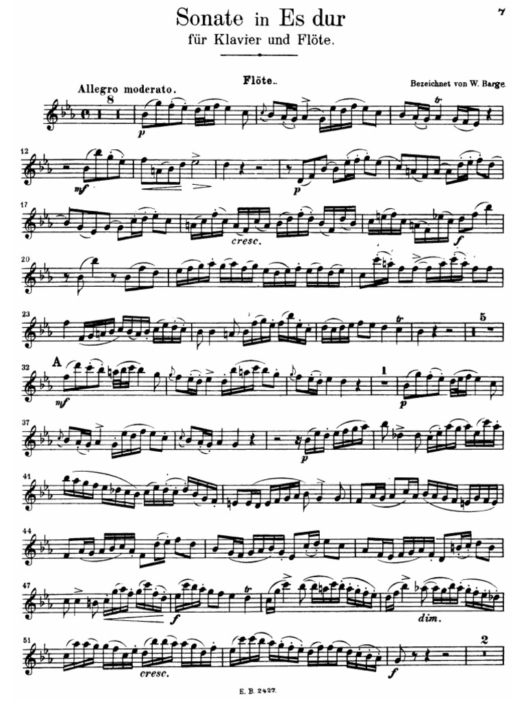 Bach Sonata BWV1031 Siciliano V1 | PDF