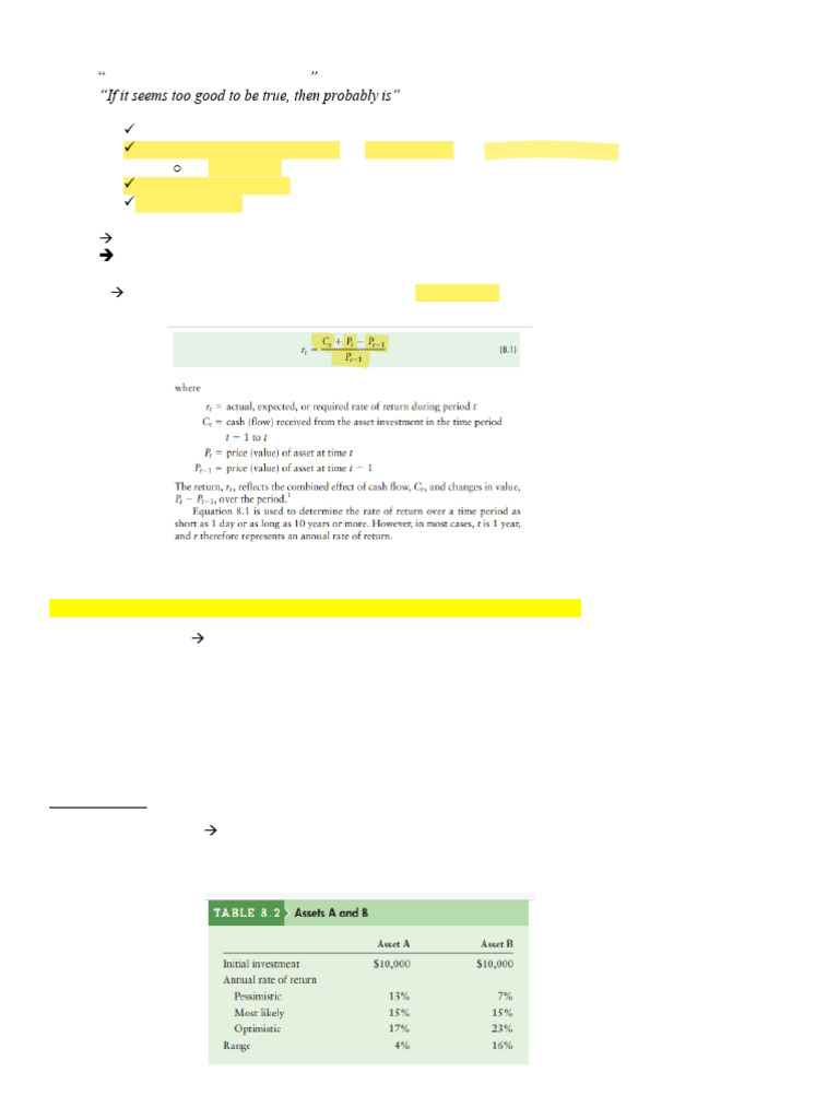LESSON 4. Risk and Required Return | PDF