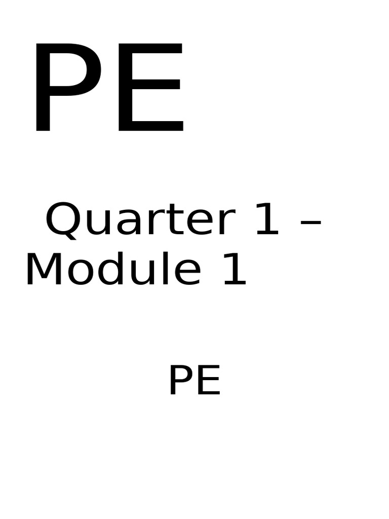 P E-Module | PDF