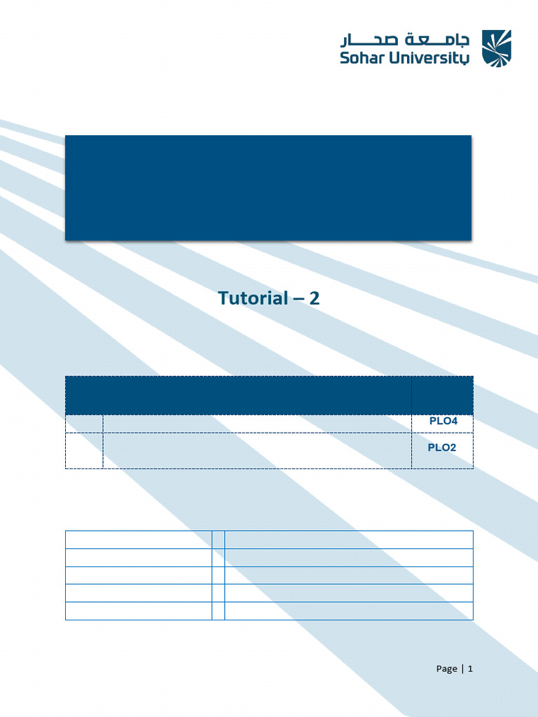 Topic 2- Tutorial 2024-2025 | PDF