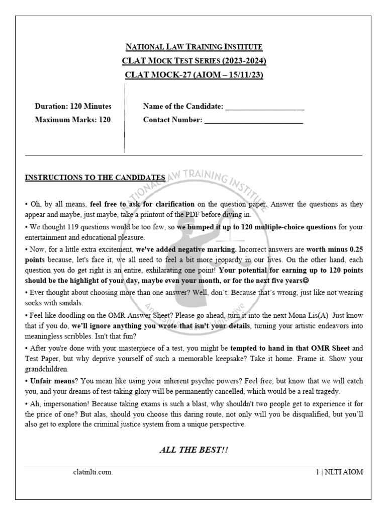 Nlti Aiom 15 Nov | PDF