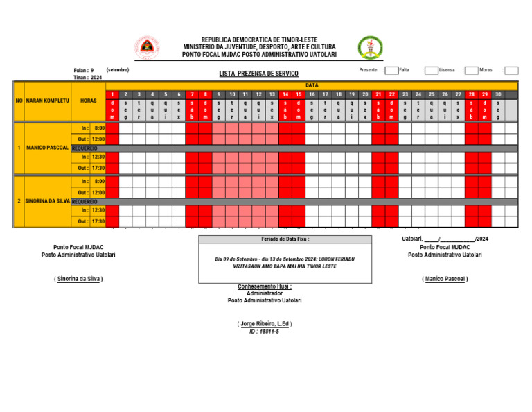 Lista Presensa | PDF