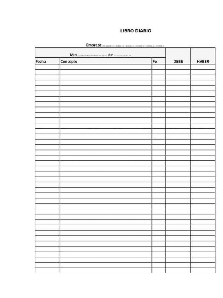 LIBRO DIARIO | PDF