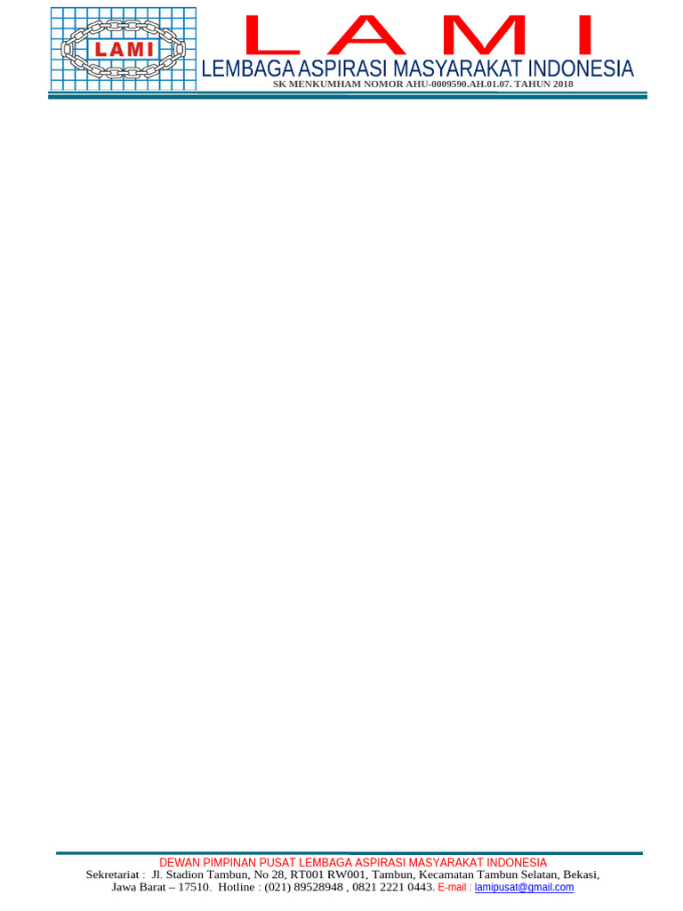 Kop Surat LAMI | PDF