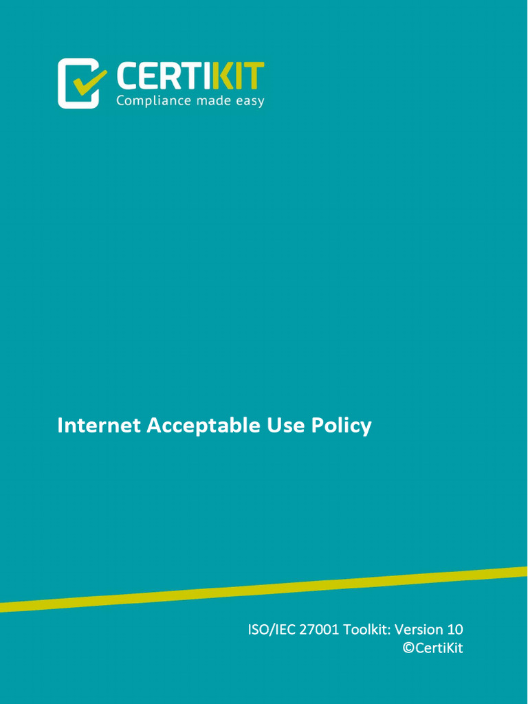 ISMS-DOC-A05-2 Internet Acceptable Use Policy | PDF