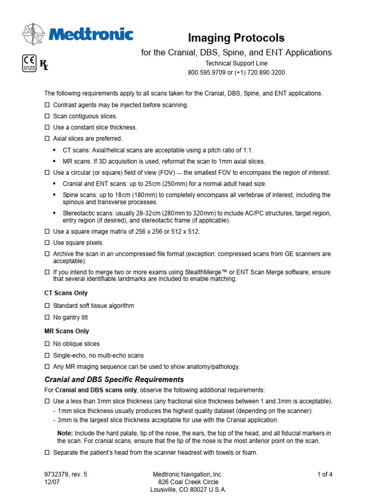 Imaging Protocol Instr | PDF