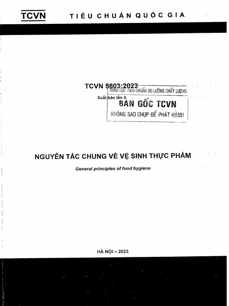 TCVN - 5603 - 2023 | PDF