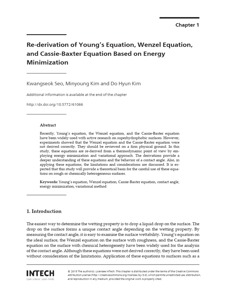 WCA Eqns Derivation (Intech Open) Book Chap | PDF