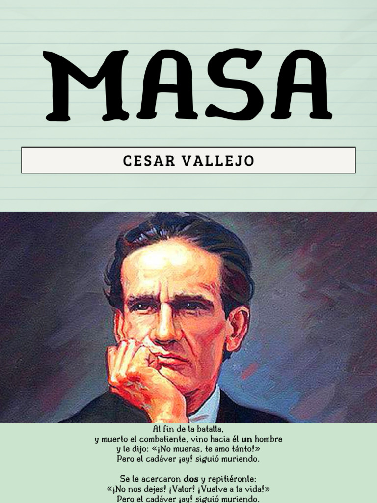 Masa - Cesar Vallejo | PDF