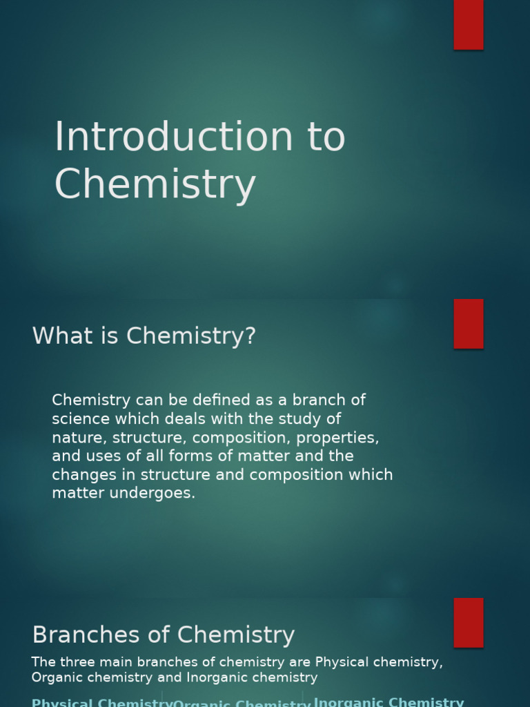 Introduction To Chemistry | PDF