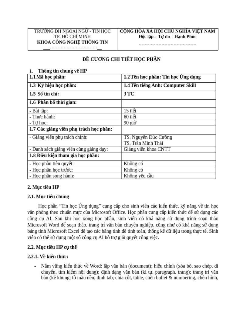 De Cuong THUD Moi 2024 - v5.0 | PDF