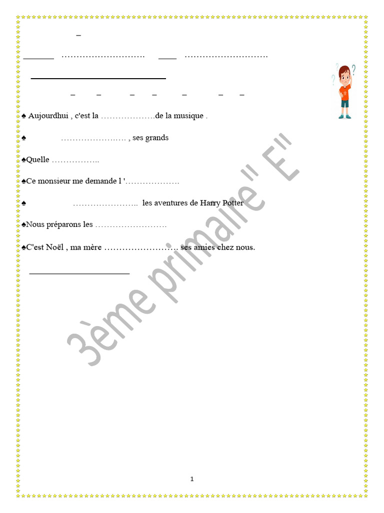 Vocabulaire Et Dictée | PDF