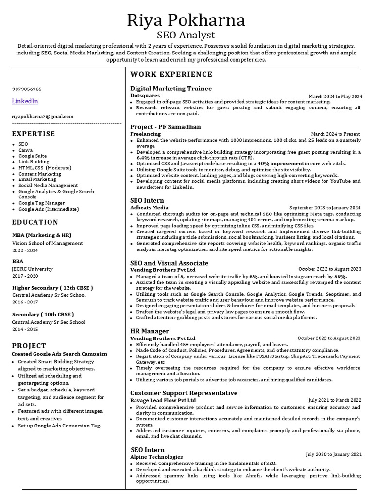 Riya_Pokharna_Resume | PDF