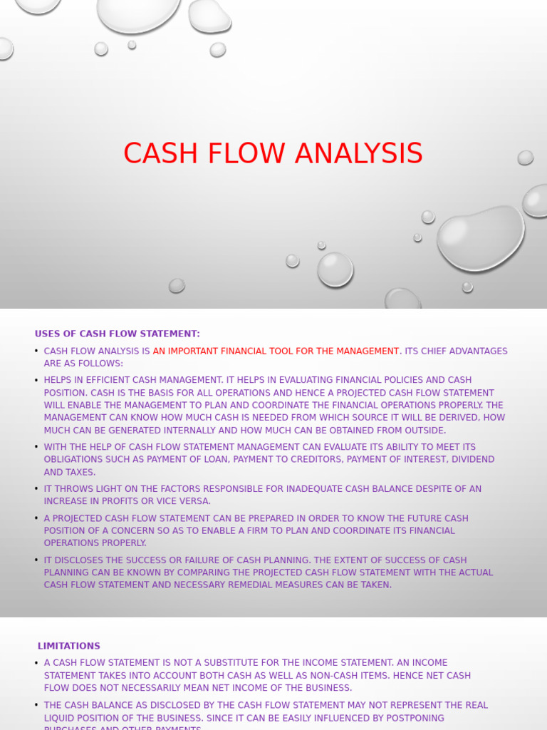 Cash Flow Analysis PPT (Autosaved) | PDF