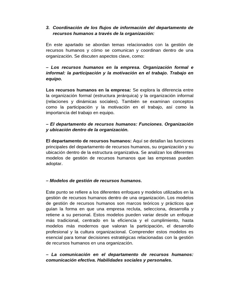 Tema 3 RRHH Y RSC | PDF