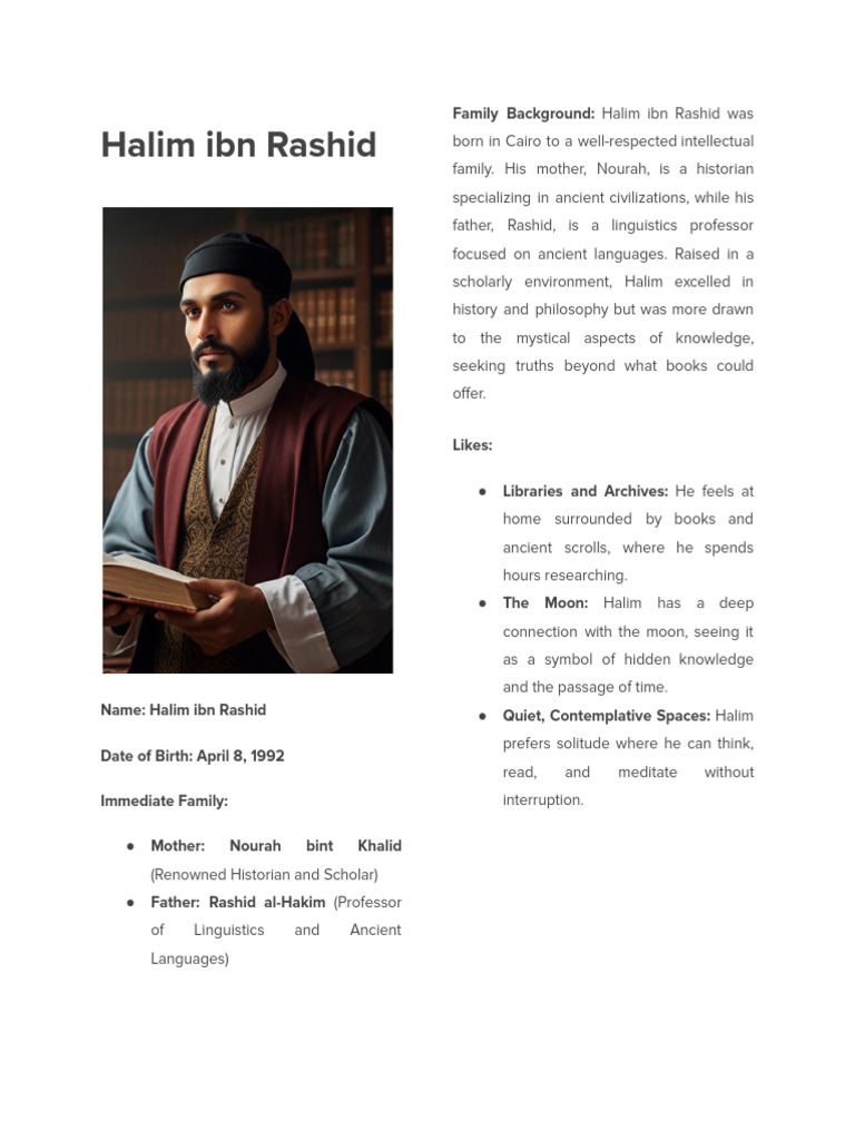 Halim Ibn Rashid | PDF