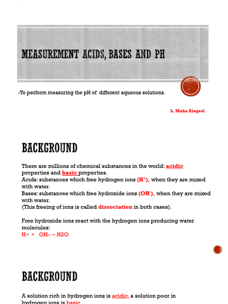 Lab (2) - Measurement Acids, Bases and PH 2 | PDF
