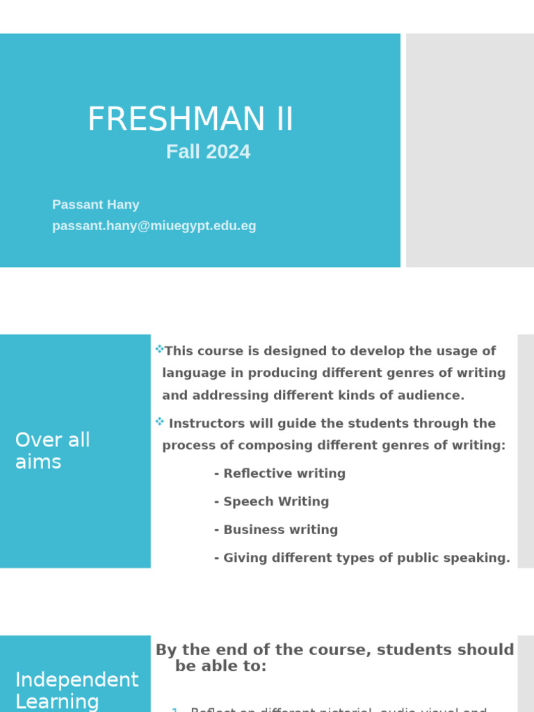 FII Course Overview F24 | PDF