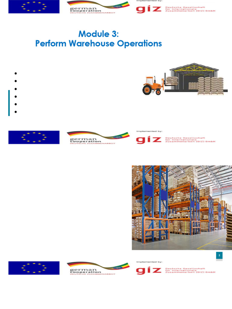 Module 3 - (Perform Warehouse Operations) | PDF | Warehouse | Business