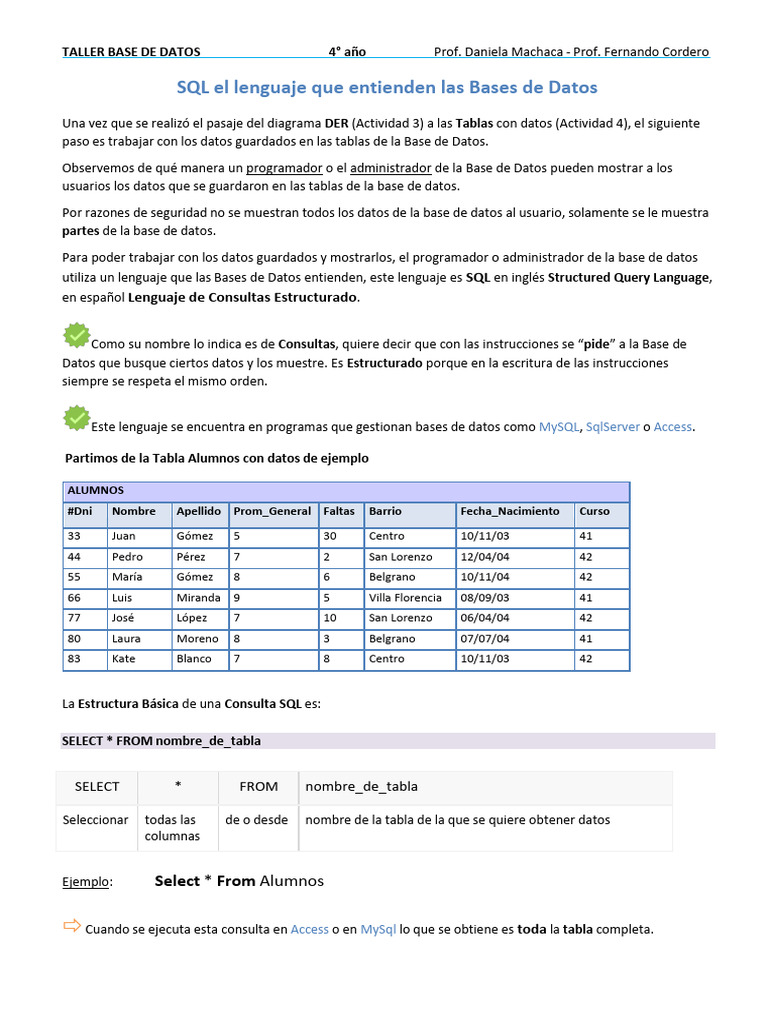 SQL consultas | PDF
