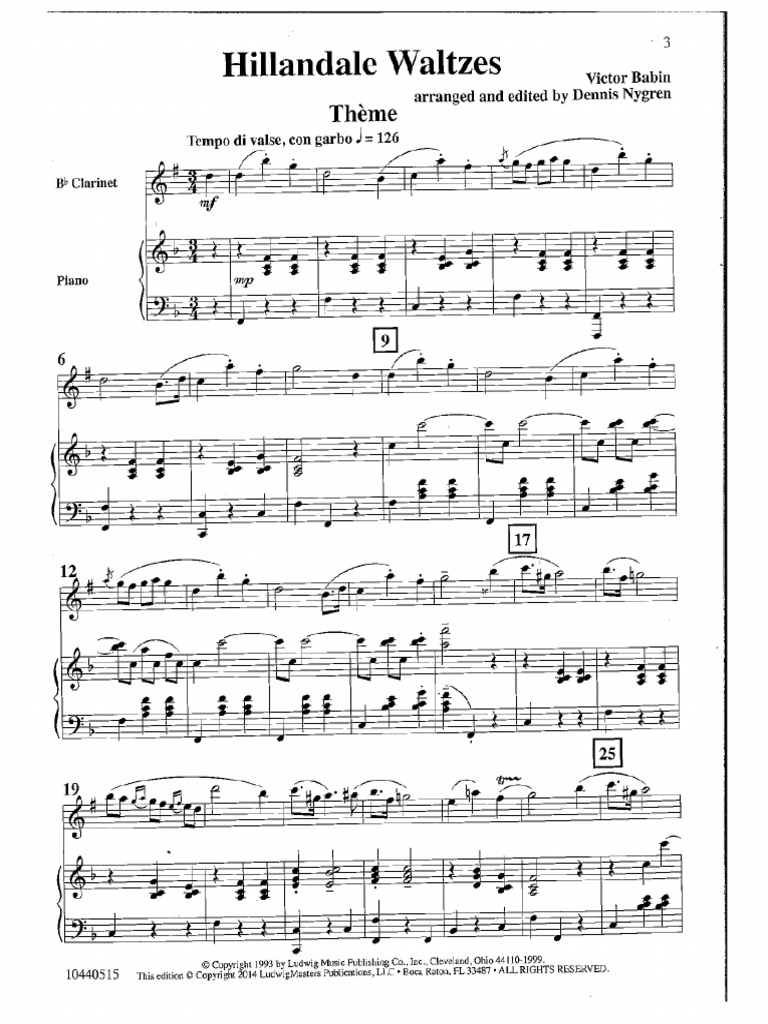 Hillandale Waltzes - Victor Babin | PDF