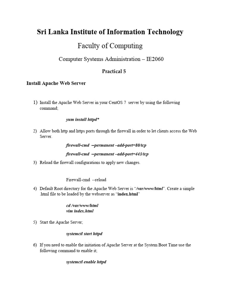 2023 S2 IE2060 LabSheet 05 | PDF