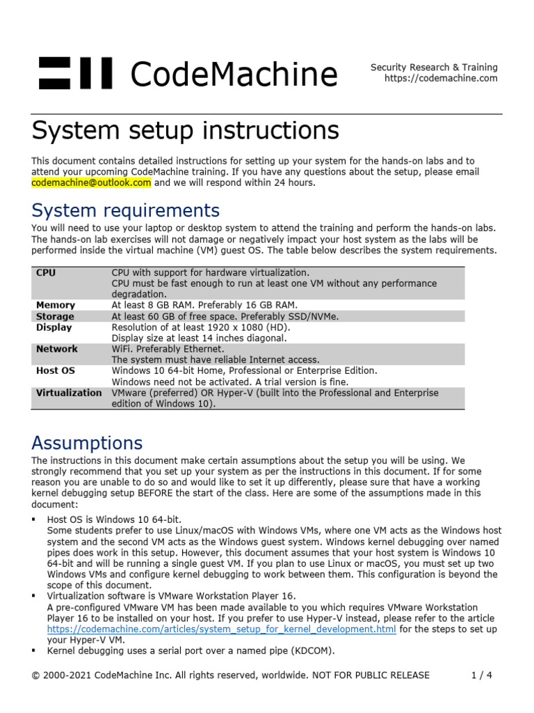 SystemSetupInstructions Hide01.ir | PDF