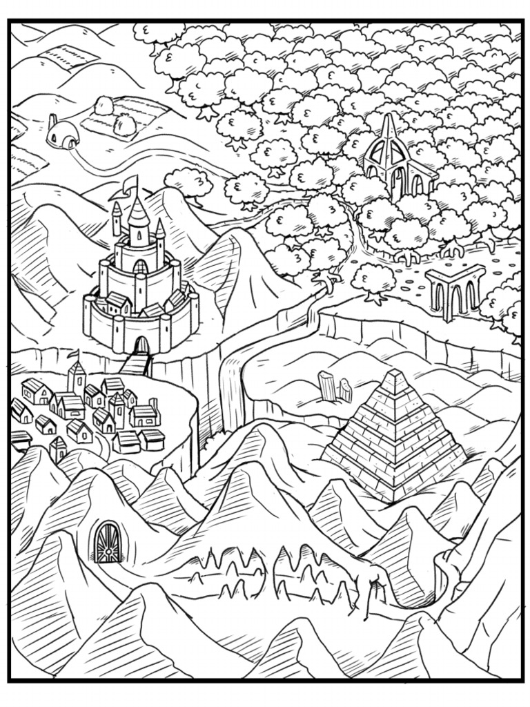 Hero's Journal Coloring Pages | PDF