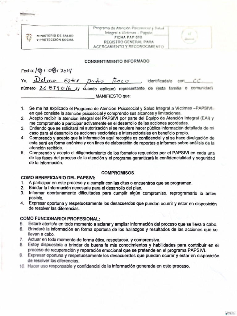 Familia Roco Pertuz | PDF