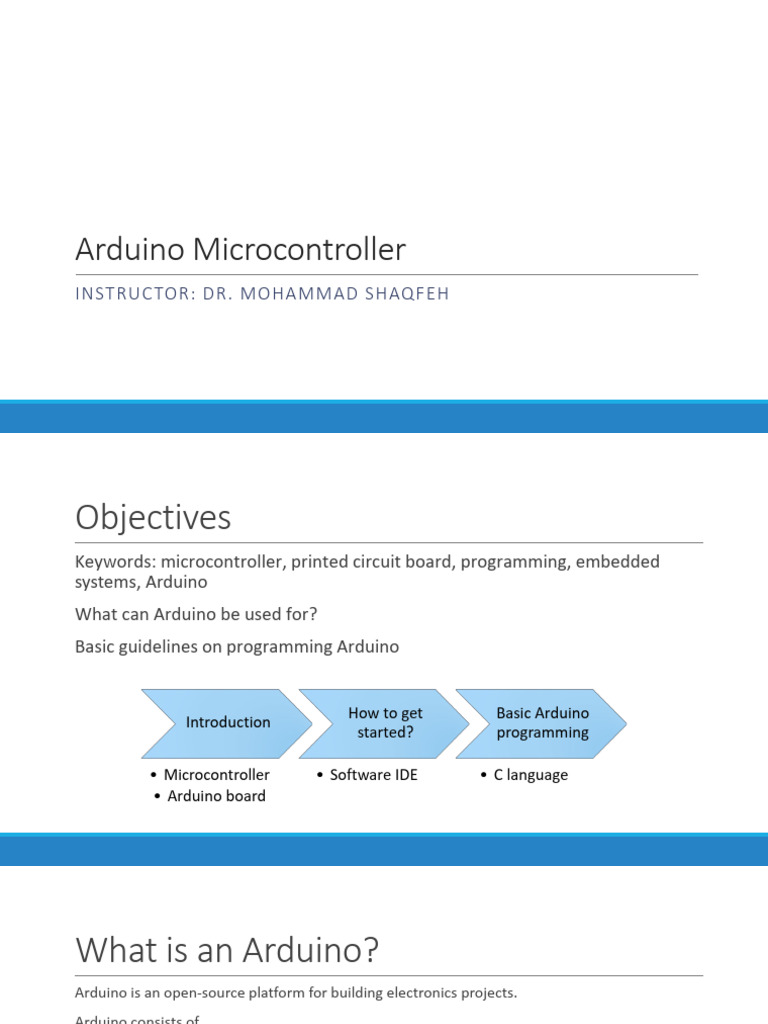 Arduino+Microcontroller | PDF