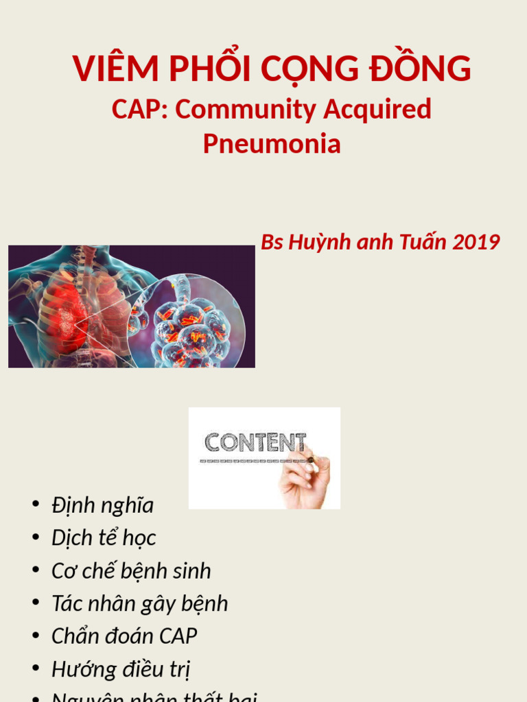 Viêm PH I C NG Đ NG: CAP: Community Acquired Pneumonia | PDF