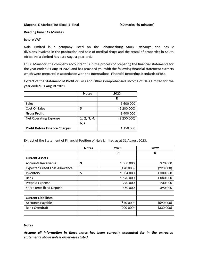 Diagonal E Marked Tut Block 4 KN | PDF