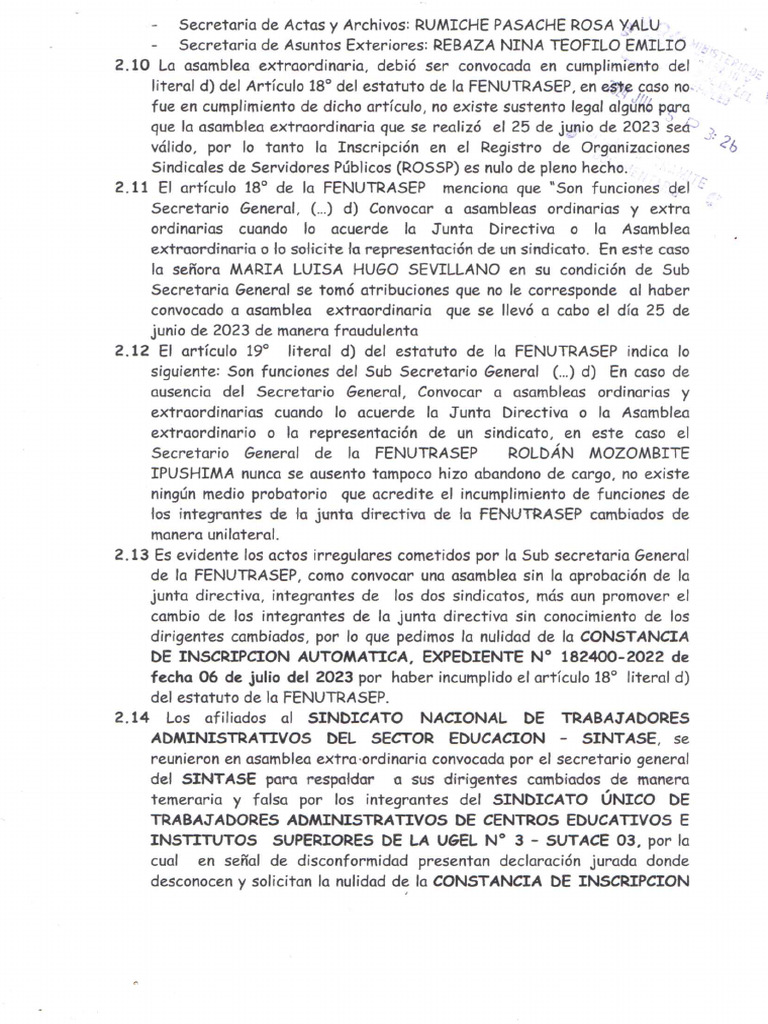 Solicitud Nulidad Rossp-4 | PDF