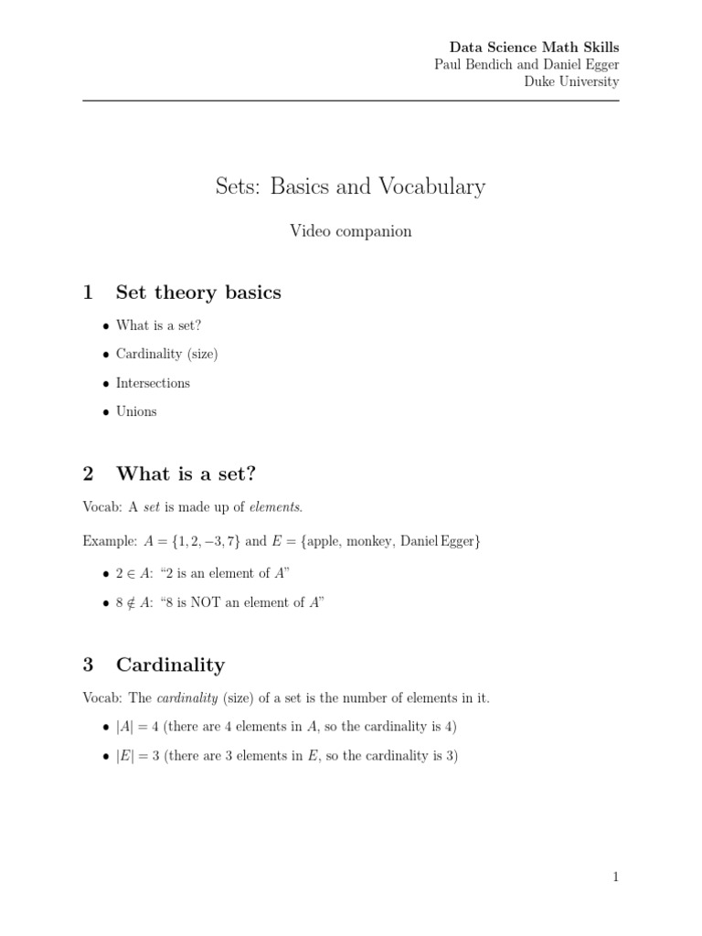 Data Science Math Skills | PDF