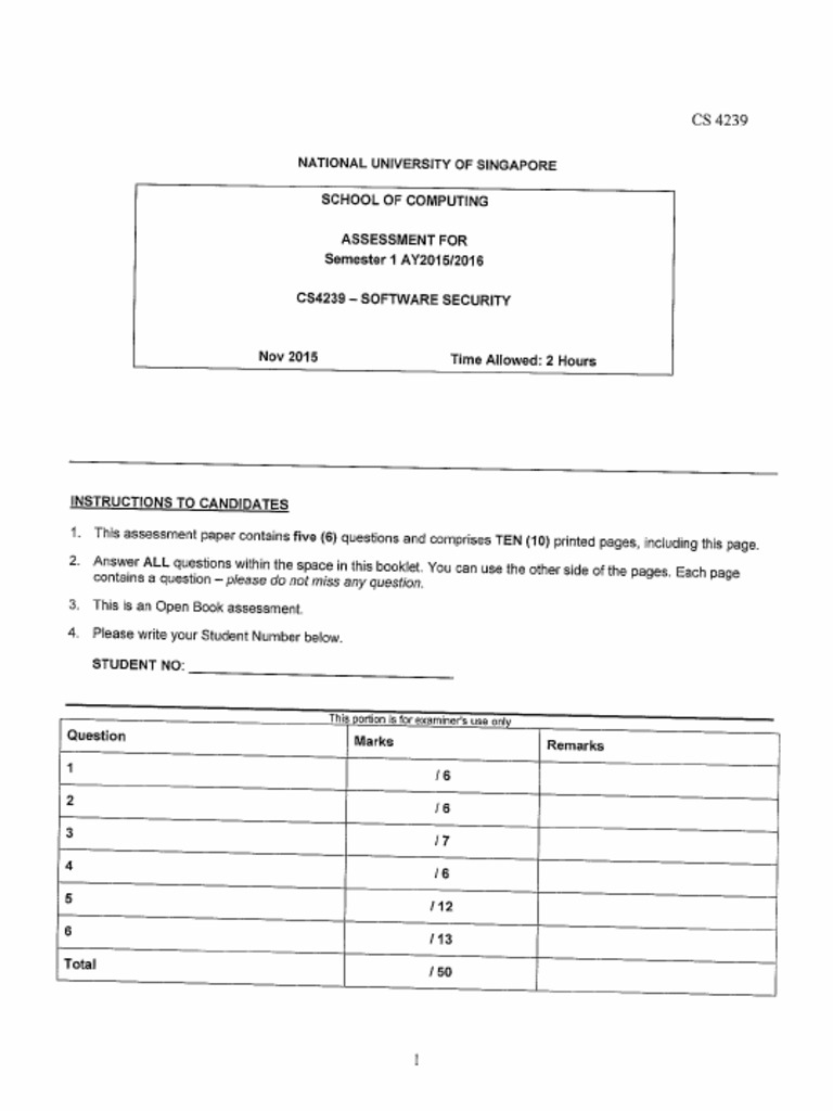 1516sem1 CS4239 | PDF