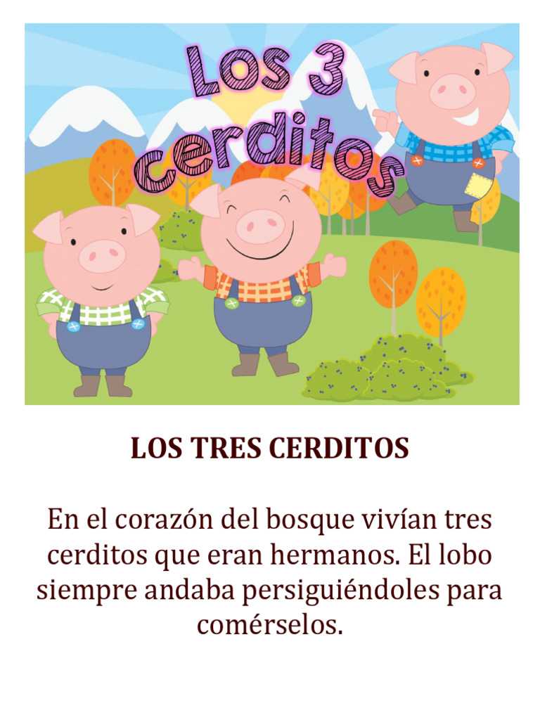 Los Tres Cerditos Pdf