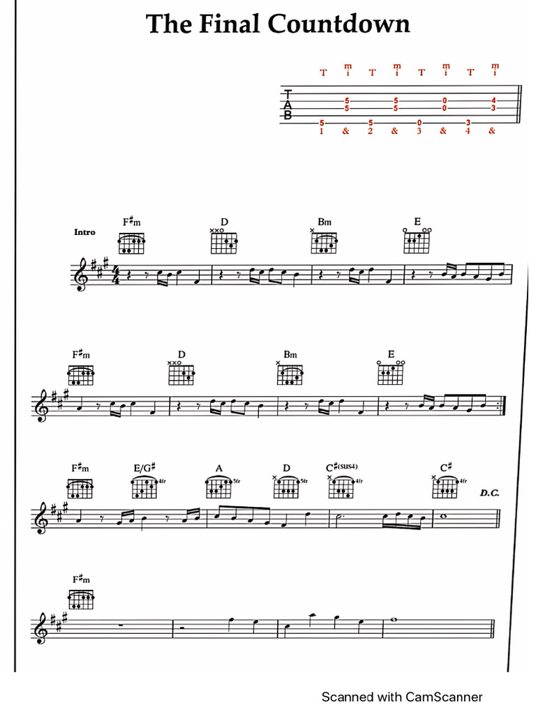 The Final Countdown | PDF