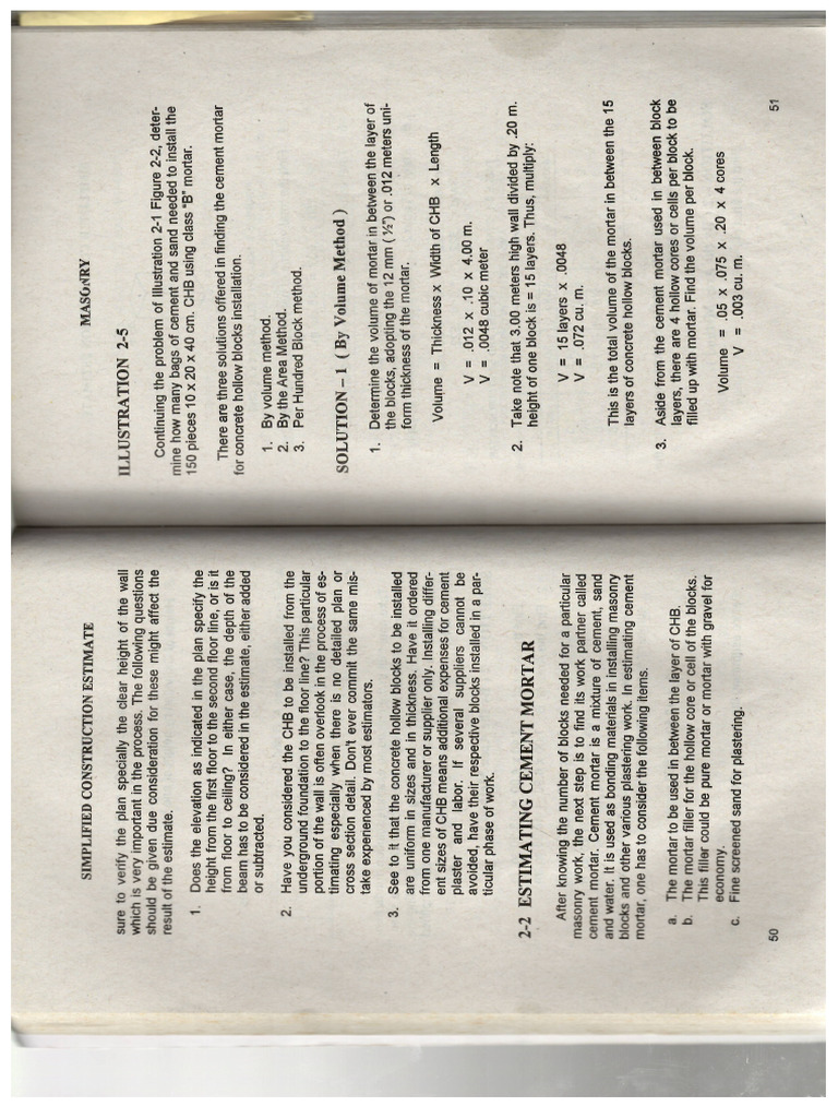Fajardo Estimate Book Partial | PDF
