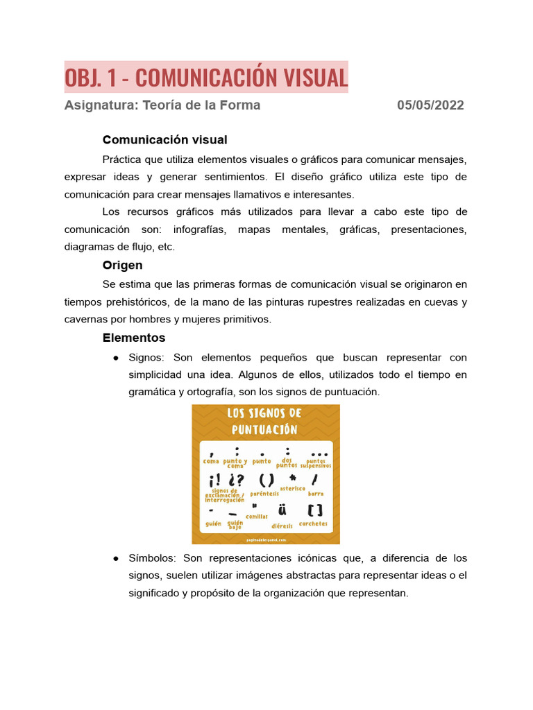 T. Forma - Obj. 1 | PDF